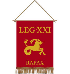 Standard of legio xxi rapax Royalty Free Vector Image