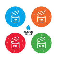 Expiration date product label design packaging Vector Image