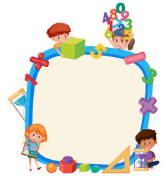 Math teacher with tools Royalty Free Vector Image