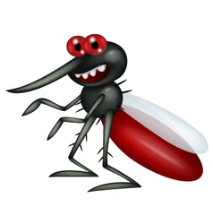 Death mosquito cartoon Royalty Free Vector Image