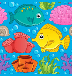 Coral fish theme image 1 Royalty Free Vector Image