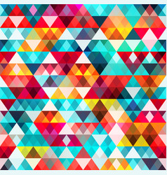 Colored triangle seamless pattern Royalty Free Vector Image
