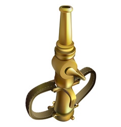 Old brass fire hose Royalty Free Vector Image - VectorStock