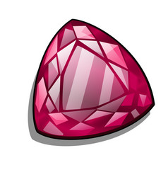 Diamond blue color isolated on white background Vector Image