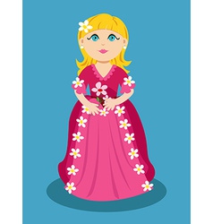 Beautiful red haired princess Royalty Free Vector Image