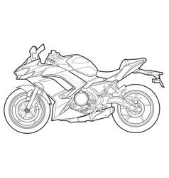Detailed drawing motorcycle wheel Royalty Free Vector Image