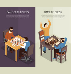 Board games vertical banner set Royalty Free Vector Image