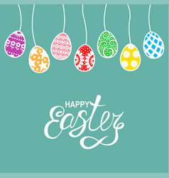 Feliz pascua spanish easter greeting flower card Vector Image