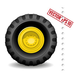 Simple with a tractor Royalty Free Vector Image