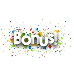 Bonus paper background Royalty Free Vector Image