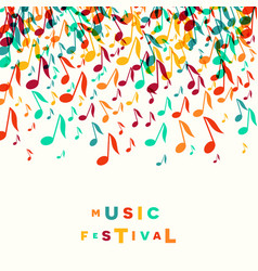 Music notes background stylish musical theme Vector Image