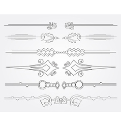Decorative page borders set Royalty Free Vector Image