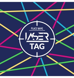 Laser tag target game poster flyer lasertag banner