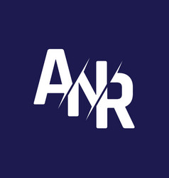 Monogram letters initial logo design acr Vector Image