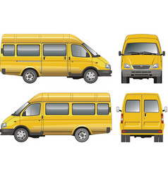Urban passenger minibus Royalty Free Vector Image