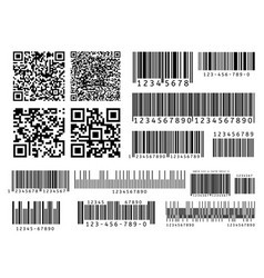 Qr code verification app website template Vector Image