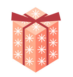 Cartoon image gift box icon present symbol Vector Image