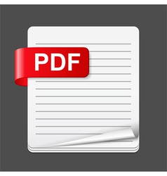 PDF File Icon Royalty Free Vector Image - VectorStock