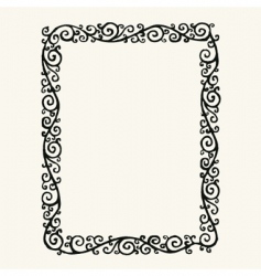Swirl frame Royalty Free Vector Image - VectorStock