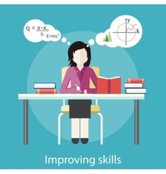 Reading skills concept icon Royalty Free Vector Image
