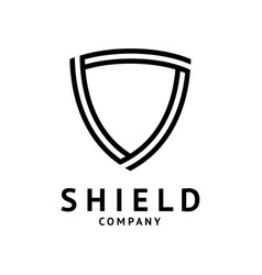 Shield logo template Royalty Free Vector Image