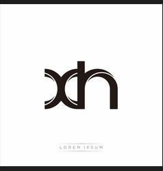 Hx logo monogram design template Royalty Free Vector Image