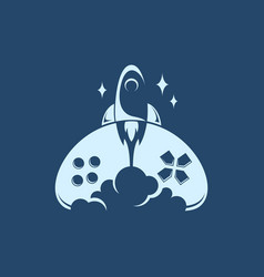 Moon game logo Royalty Free Vector Image - VectorStock