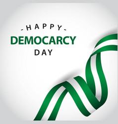 Happy democracy day template design Royalty Free Vector