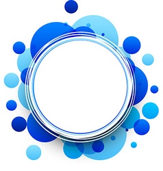 Round frame with multicolored strokes Royalty Free Vector