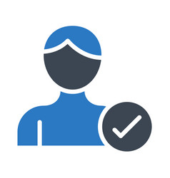 Check profile Royalty Free Vector Image - VectorStock