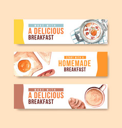 Daily life banner template design for brochure Vector Image