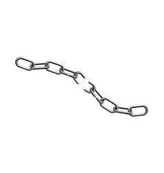 Broken round chain Royalty Free Vector Image - VectorStock