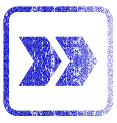 Shift right framed textured icon Royalty Free Vector Image