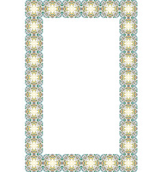 Islamic rectangle frame geometric pattern Vector Image