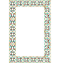 Islamic rectangle frame geometric pattern Vector Image