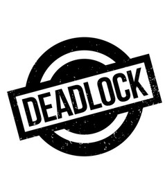 Deadlock rubber stamp Royalty Free Vector Image