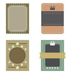 Set of vintage retro badge Royalty Free Vector Image