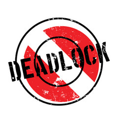 Deadlock rubber stamp Royalty Free Vector Image