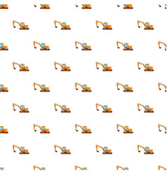 Orange digger pattern Royalty Free Vector Image