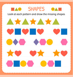 Visual logic puzzle find missing piece - puzzle Vector Image