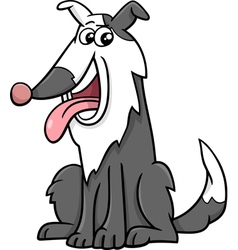 Shaggy sheep dog cartoon character Royalty Free Vector Image