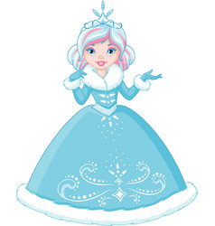 Winter princess Royalty Free Vector Image - VectorStock