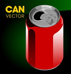 Fresh drink in orange can Royalty Free Vector Image