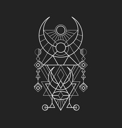 Sunlight triangle geometry Royalty Free Vector Image