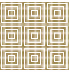 Seamless geometric golden pattern round shape Vector Image