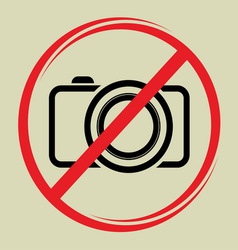 No photography sign image Royalty Free Vector Image