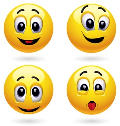 Smiley characters Royalty Free Vector Image - VectorStock