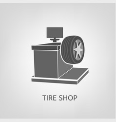 Computer wheel balancer Royalty Free Vector Image