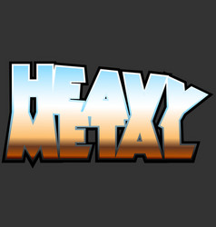 Heavy metal Royalty Free Vector Image - VectorStock