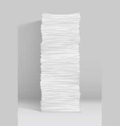 White paper stack on grey Royalty Free Vector Image